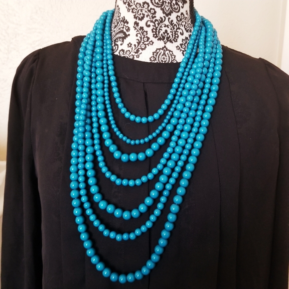 BaubleBar | Jewelry | Baublebar Multi Strand Layered Necklace In Deep ...